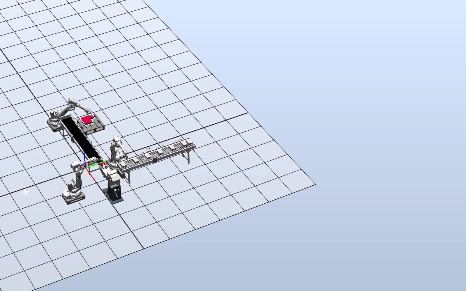 带机器人离线编程RobotStudio 帮流水线喷涂加变位机旋转加搬运毕业...