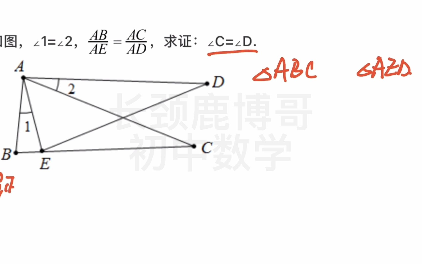 初中数学,相似三角形的证明不难,这样做值得你学