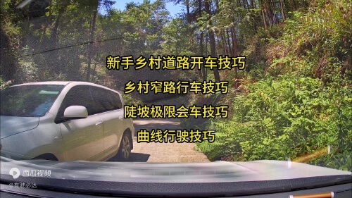 乡村路下陡坡曲线行驶开车技巧新手必看,丰田窄路会车技术怎么样