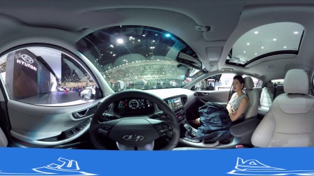 360 VR 全景 虚拟现实 韩国改装车展-车模带你看现代爆改飞思展车-...