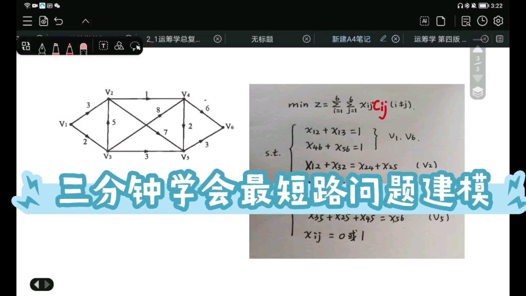 最短路问题建模 运筹学