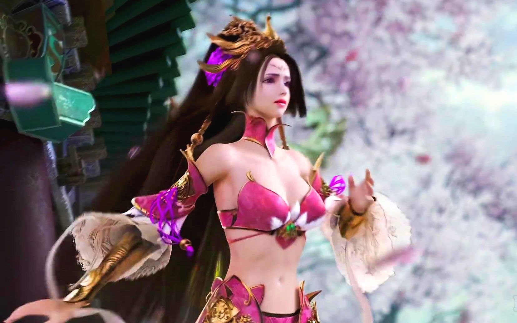 【游戏CG】御龙在天OL宣传DEMO 吕布之死,貂蝉之泪 高清游戏美女...