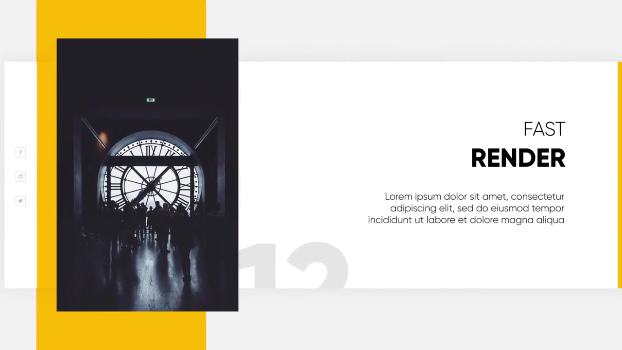 清洁企业现代演示文稿AE模