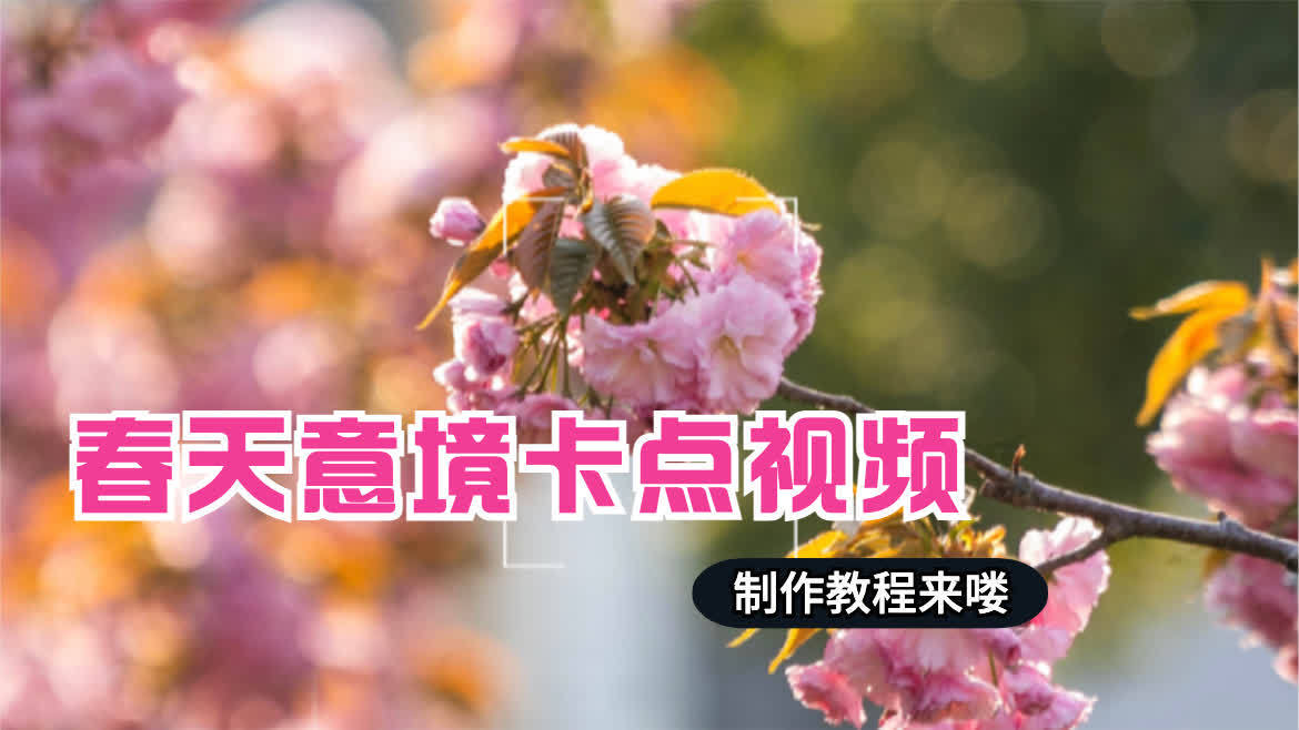 春天意境卡点视频教程来喽!用手机剪辑软件,一起来制作吧!