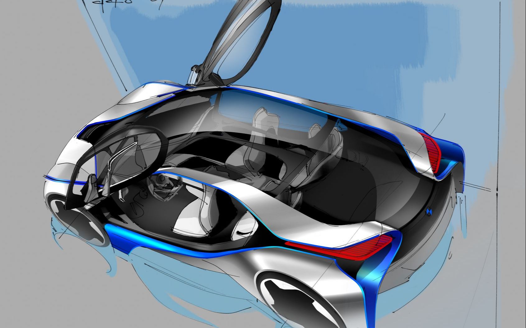 【Autodesk Alias 教程】宝马i8整车设计(全部补齐,上传完毕)