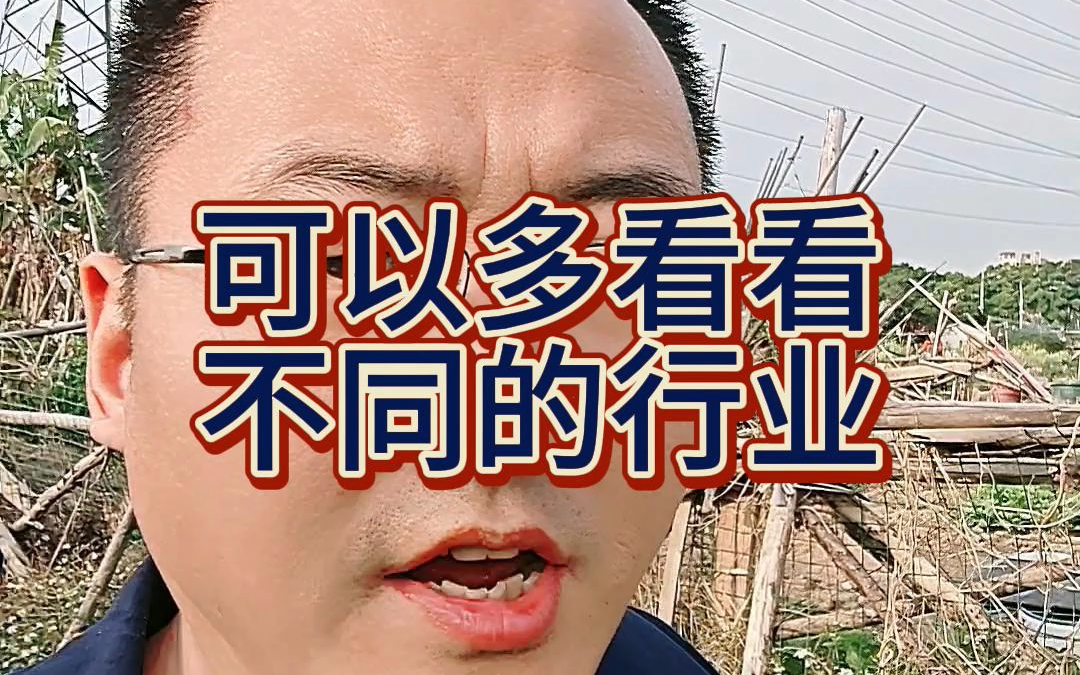 可以多看看不同的行业