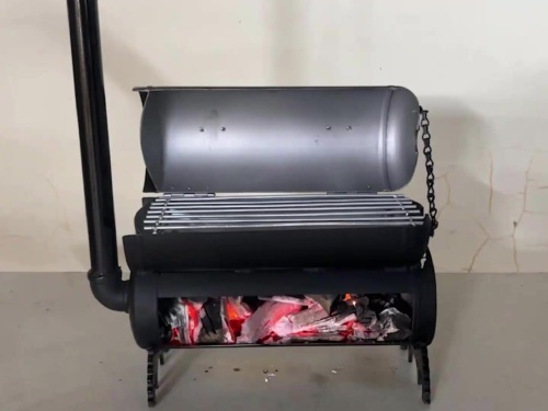 废弃灭火器变身超级烧烤神器教程