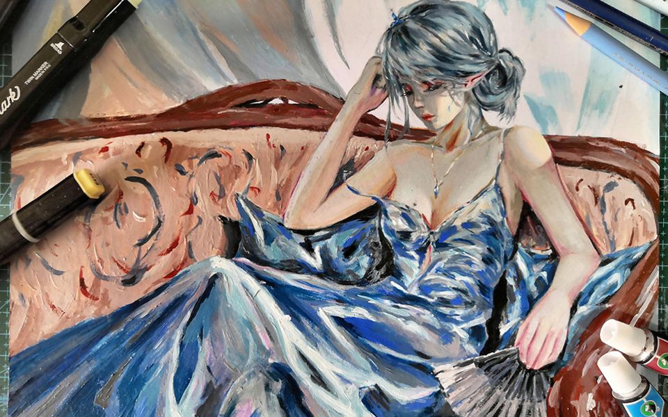 [萌新第一次尝试画画(2019)]含定制帆布鞋彩蛋福利