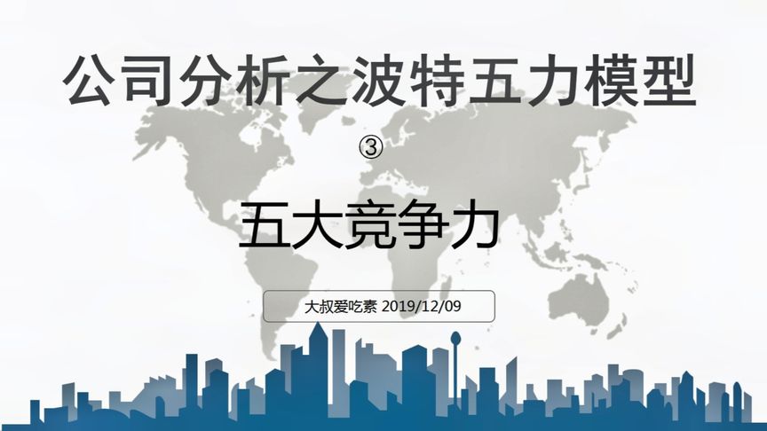 3.波特五力模型之五大竞争力