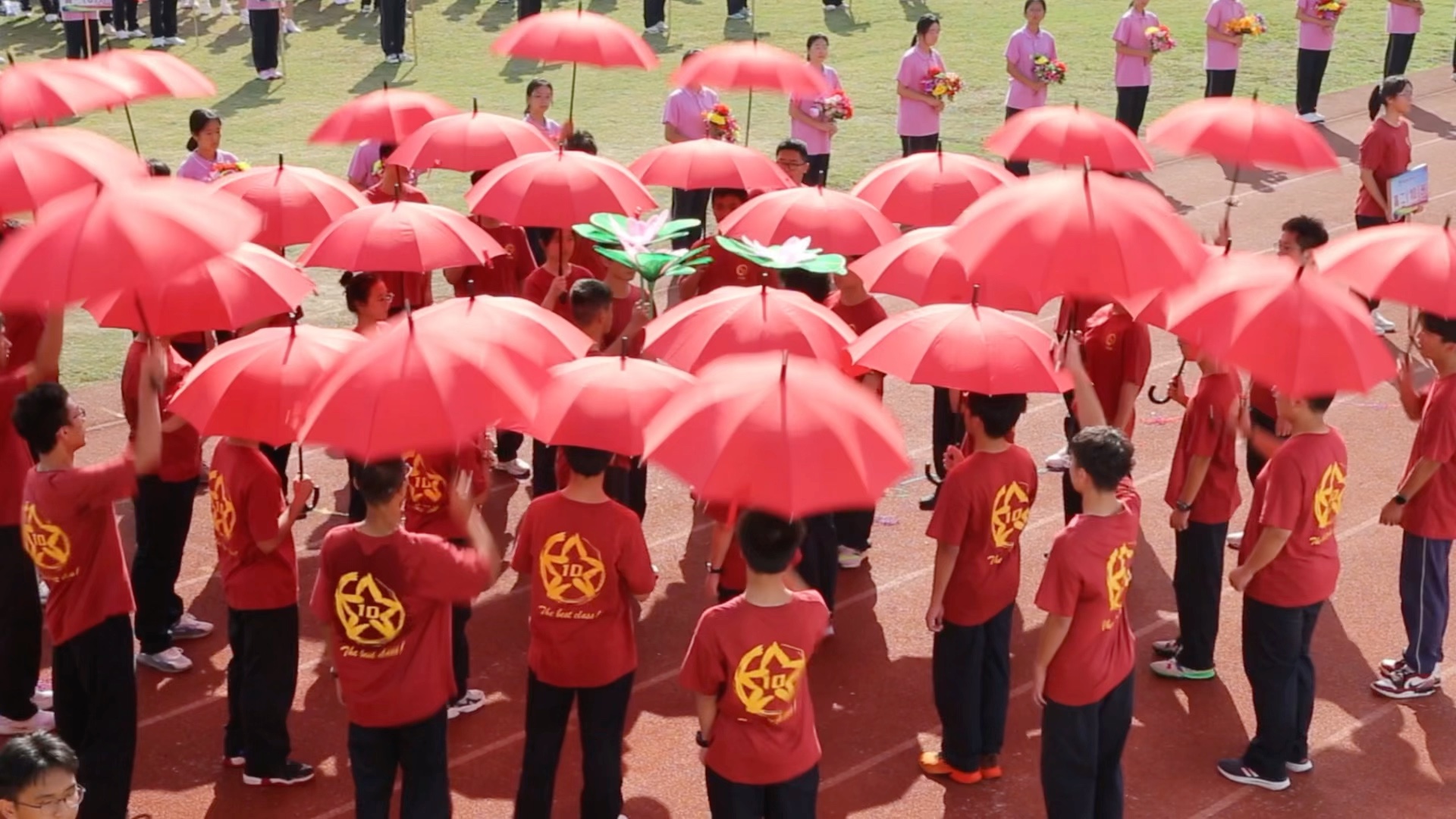亚运主题,泰河中学学校运动会开幕式创意表演,潮起钱江,圣火辉煌!