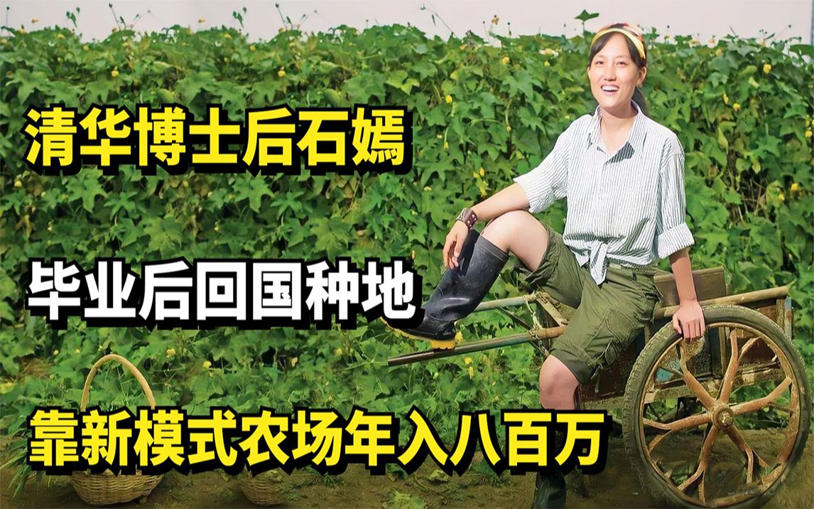 清华博士后石嫣:毕业后回国种地,靠新模式农场年入八百万!