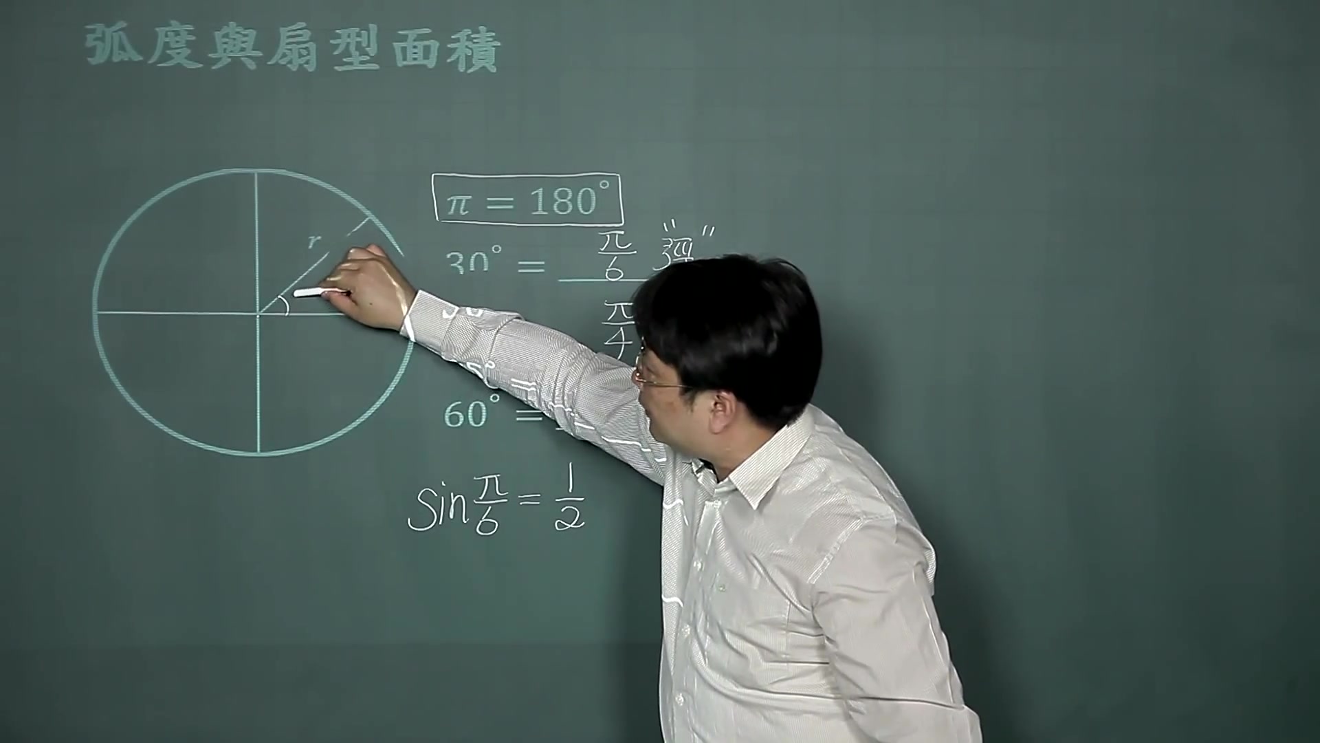 弧度與扇型面積4