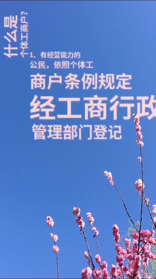 个体工商户是什么你明白吗?