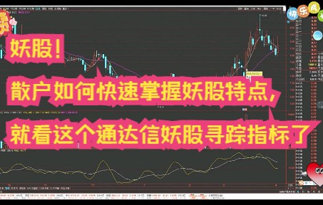 妖股!散户如何快速掌握妖股特点,就看这个通达信妖股寻踪指标了