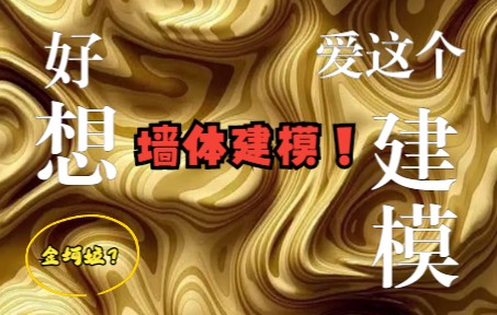 《凹凸凌乱墙体建模》