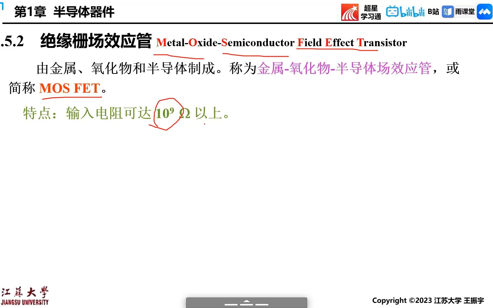 1.5.2绝缘栅型场效应管(MOSFET)