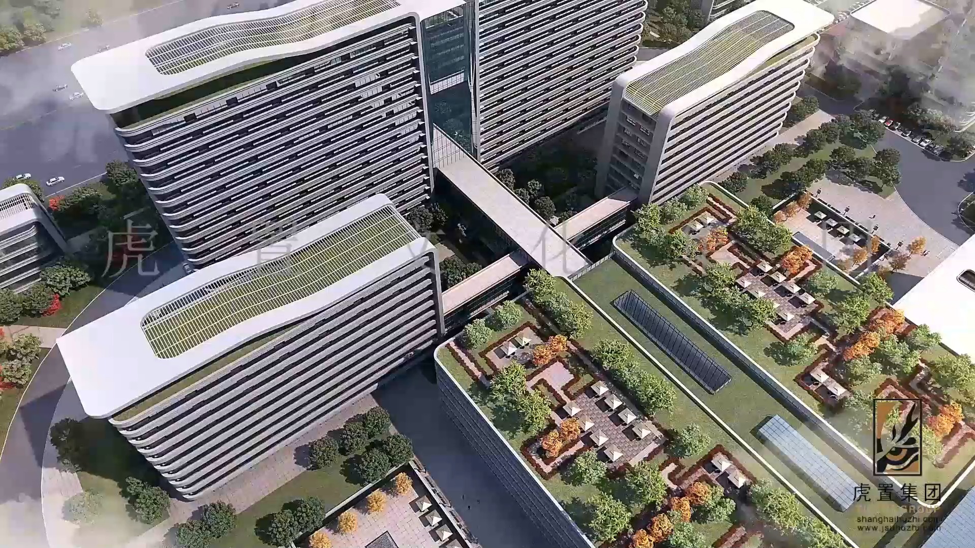 【虎置三维动画案例】丰城医院三维建筑漫游动画展示,汇报动画lumion...