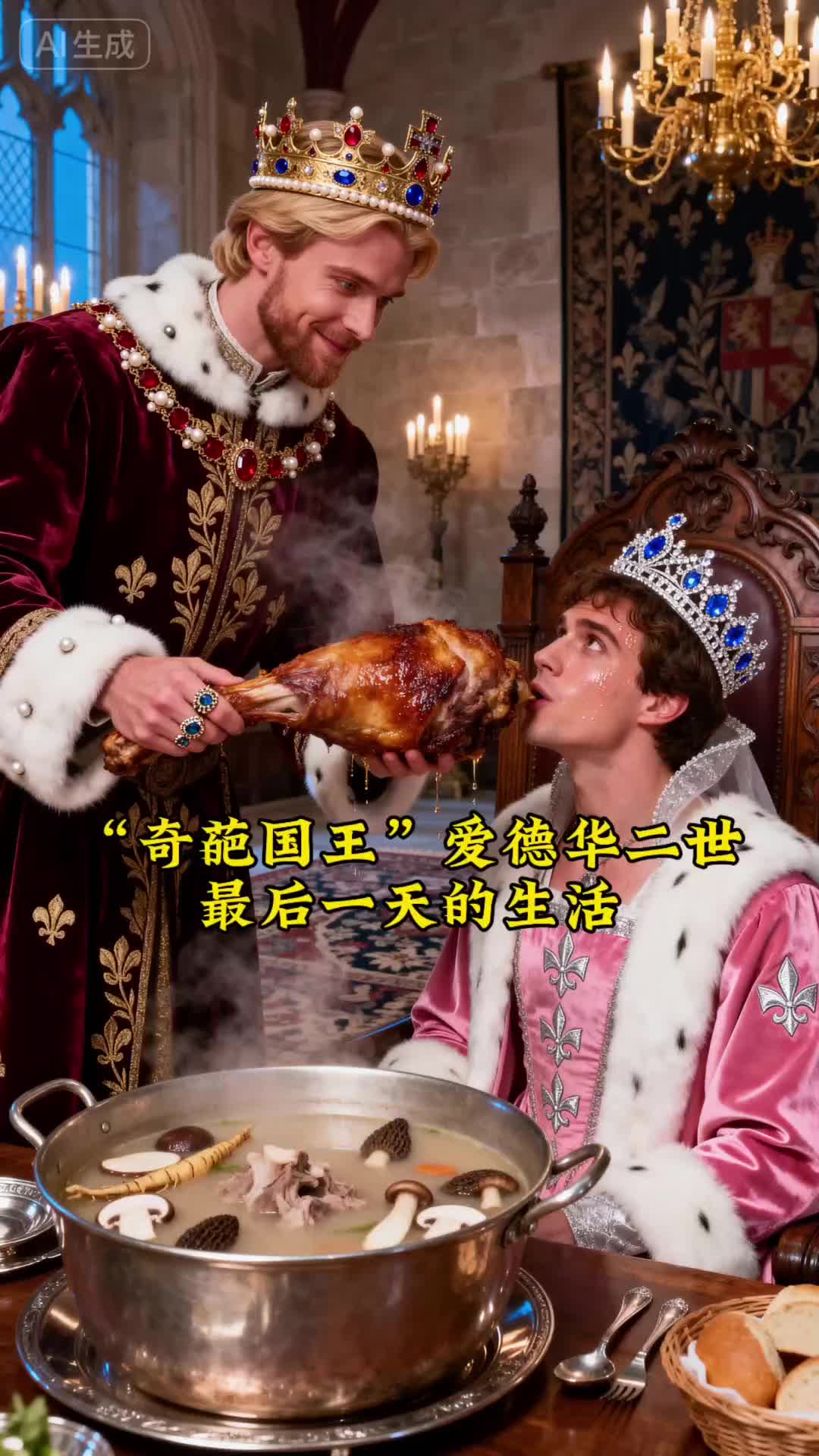 英国最奇葩国王爱德华二世让男性宠臣穿女装戴王后冠,年仅43岁被...