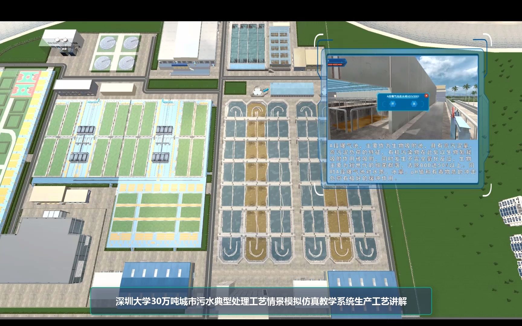 30万吨城市污水典型处理工艺情景模拟仿真教学系统(教师作品83)