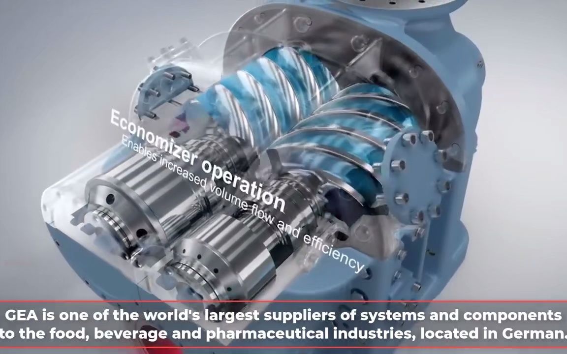 最大的螺杆压缩机制造、组装和维修流程。 难以置信的效率