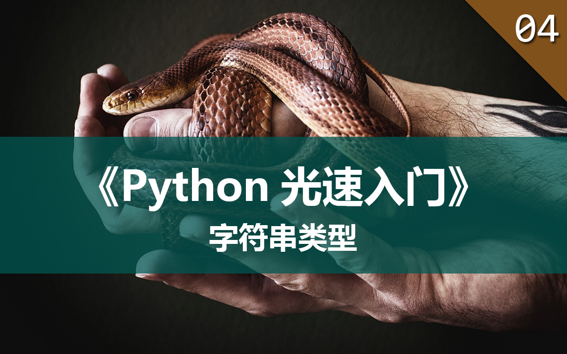 《Python光速入门》04.字符串类型