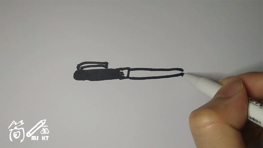 简笔画:一支老(钢笔)