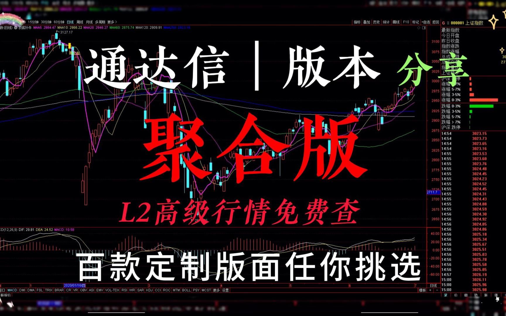 全网最实用——通达信聚合版,L2高级行情免费查看,百款定制版面任你...