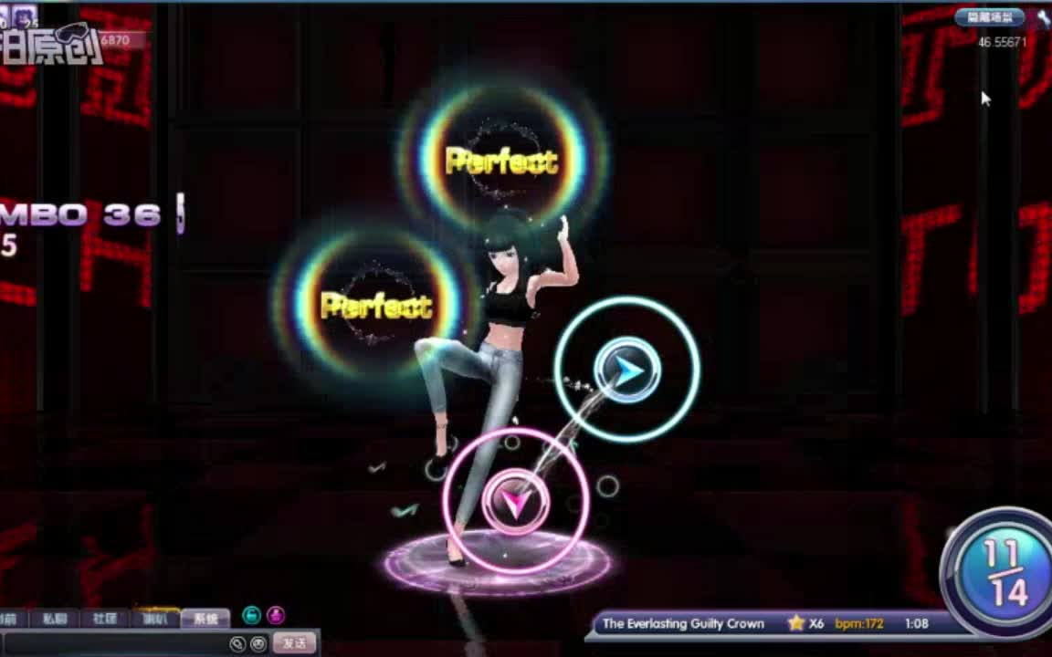 touch炫舞-手动 罪恶王冠op 难度6x 准确99%+