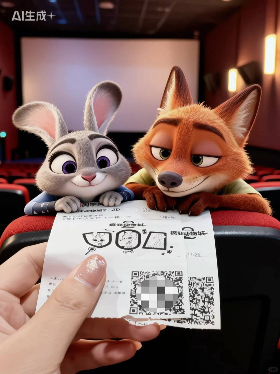 ...制作教程#疯狂动物城2#朱迪尼克#一步就到位 #疯狂动物城2电影票 ...