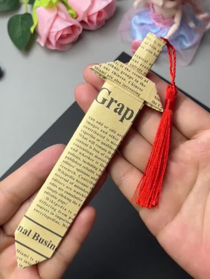 ...超简单,快来试试吧亲子手工手工diy自制玩具宝剑折纸教程简单折纸