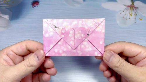 折纸信封分钟学会还爱心超漂亮创意制作