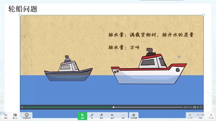 水中的铅球会下沉,为什么钢铁制造的船可以浮在水上呢?