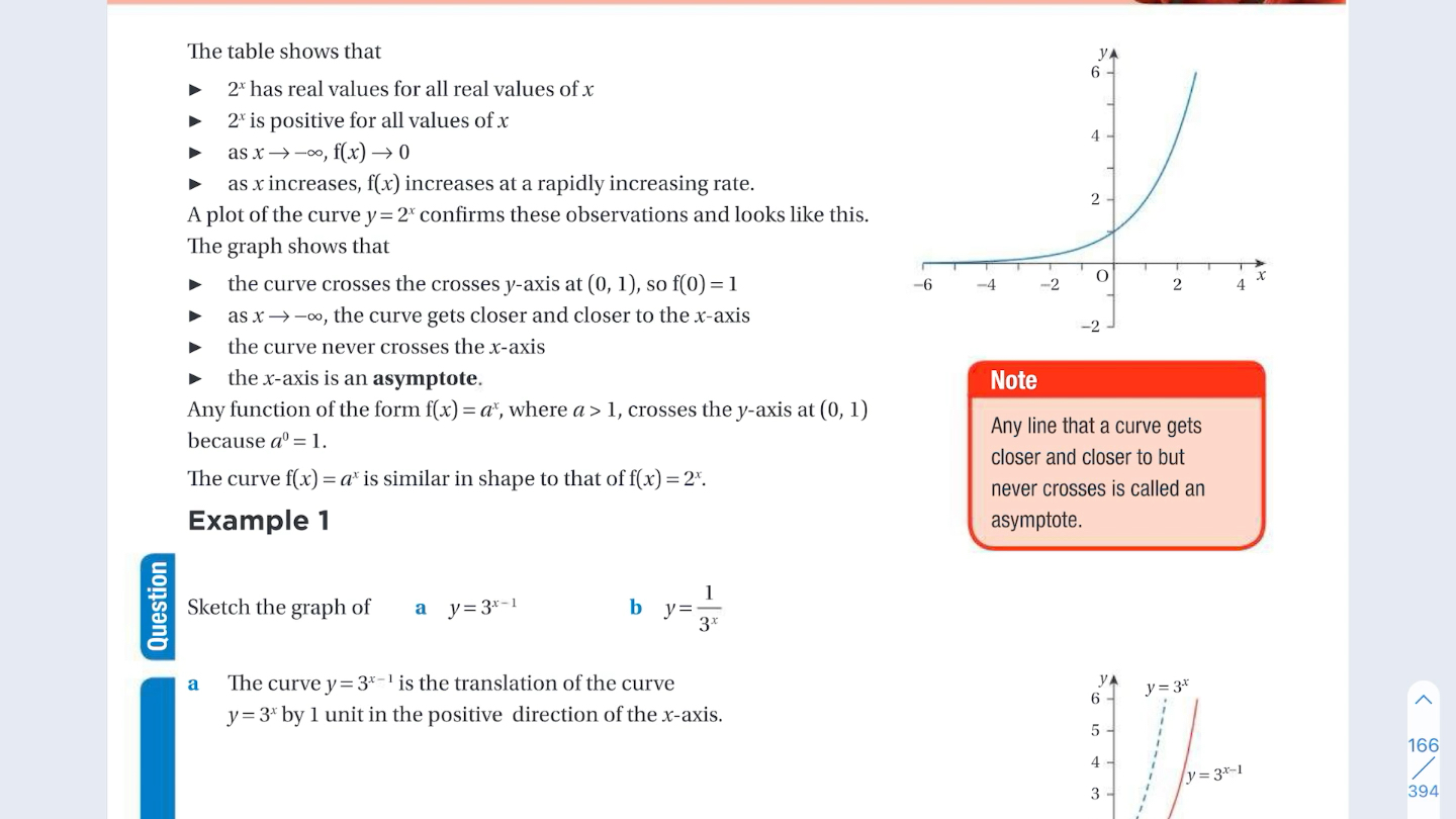 Exponential function 指数函数