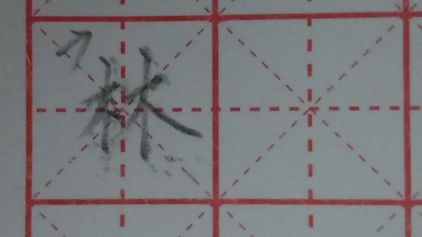 汉字林的写法 左右同形的字遵循左小右大,左低右高的原则