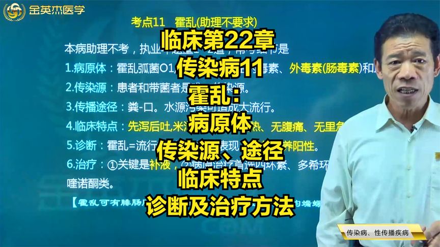 传染病11霍乱:病原体及传染源、途径,临床特点,诊断及治疗方法