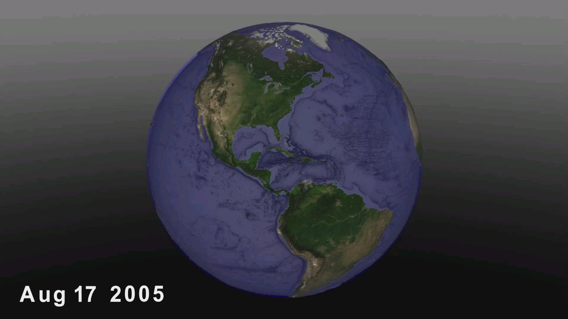 这段视频显示了2005年8月15日至2014年7月14日期间,归一化植被指数...