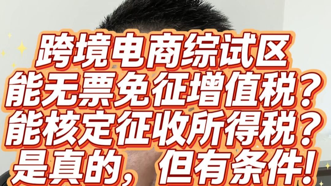 ...综合试验区可以无票免征增值税?可以按4%核定征收企业所得税?是...