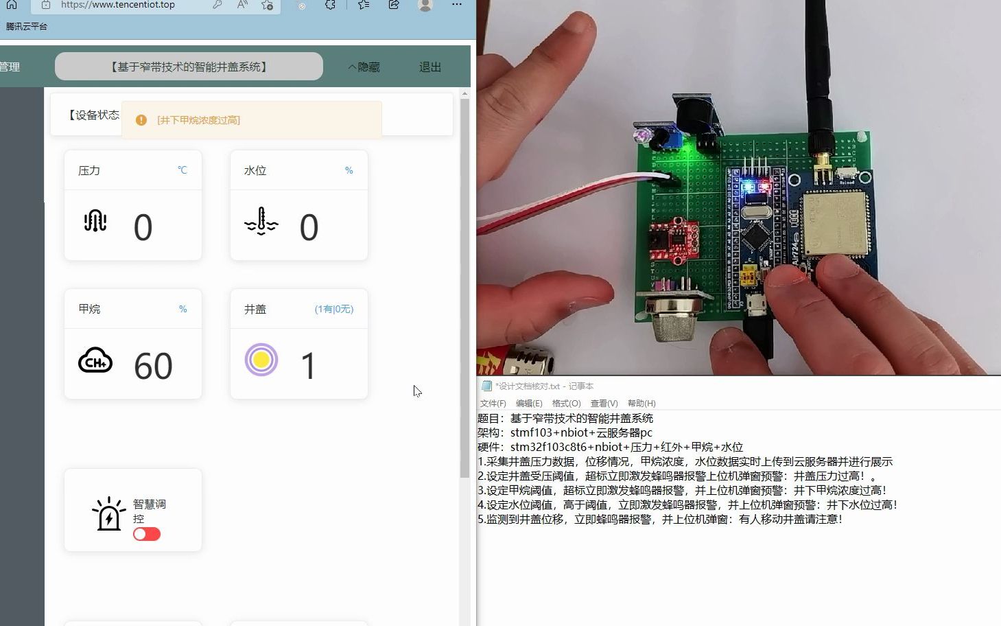 5417 基于窄带技术的智能井盖系统