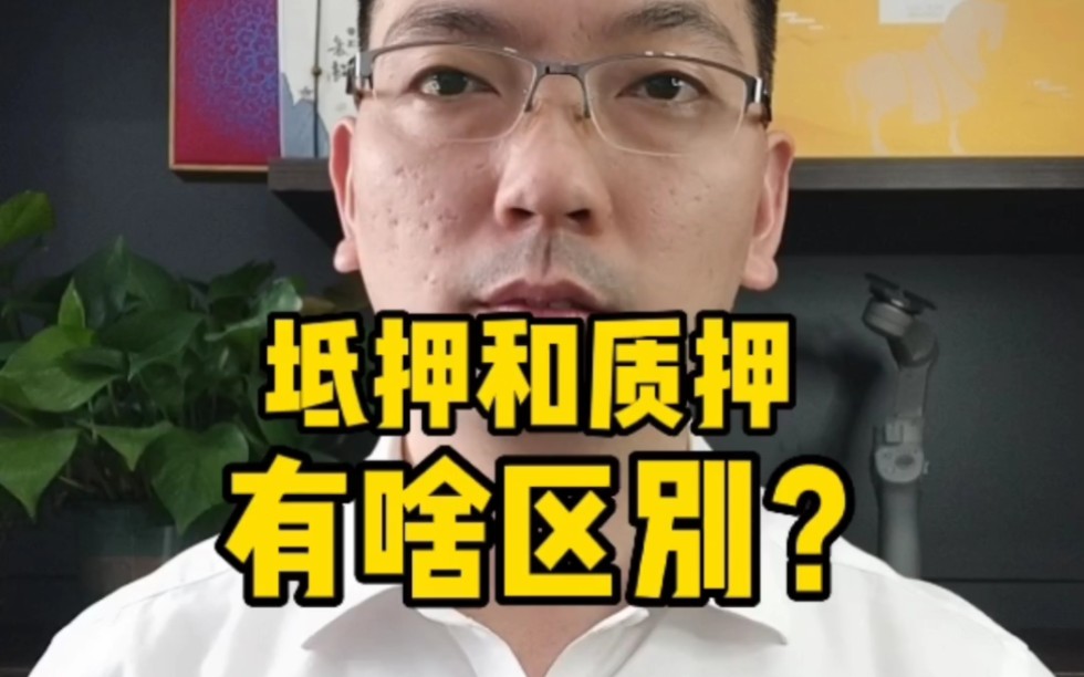 抵押和质押有啥区别?