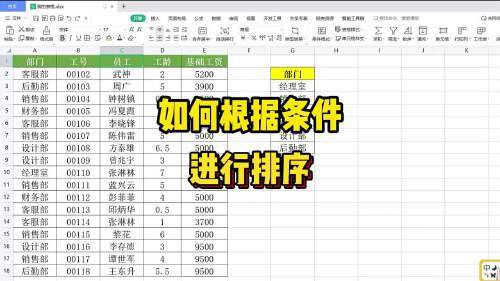 遇到这种表格,要求根据条件来排序,直接使用升序和降序是行不通