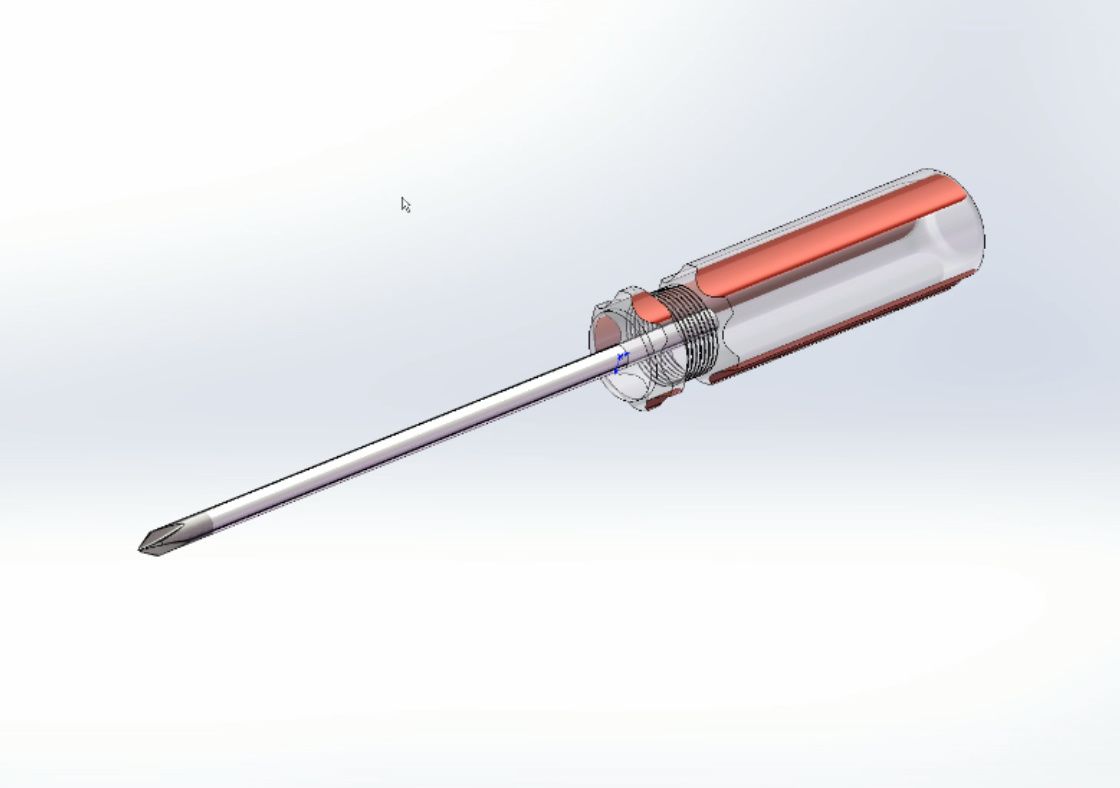 SolidWorks中十字螺丝刀模型的绘制