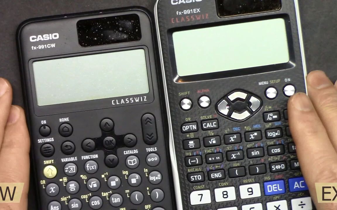 卡西欧Casio FX-991EX and Casio FX-991CW的差异