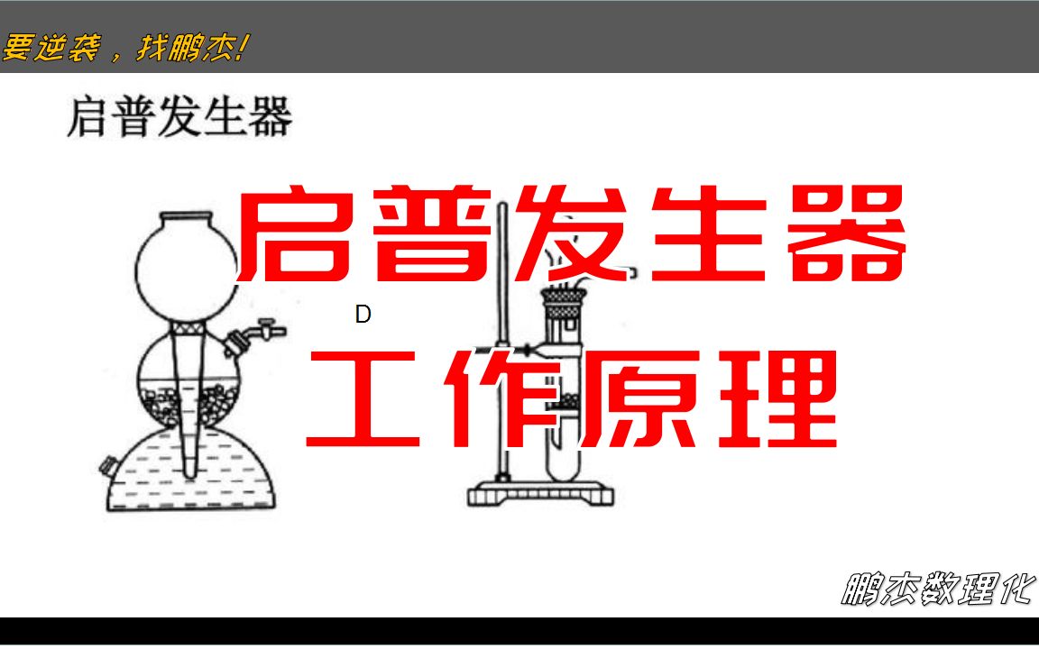 【鹏杰数理化】只听一遍就够了,5分钟让你明白启普发生器工作原理