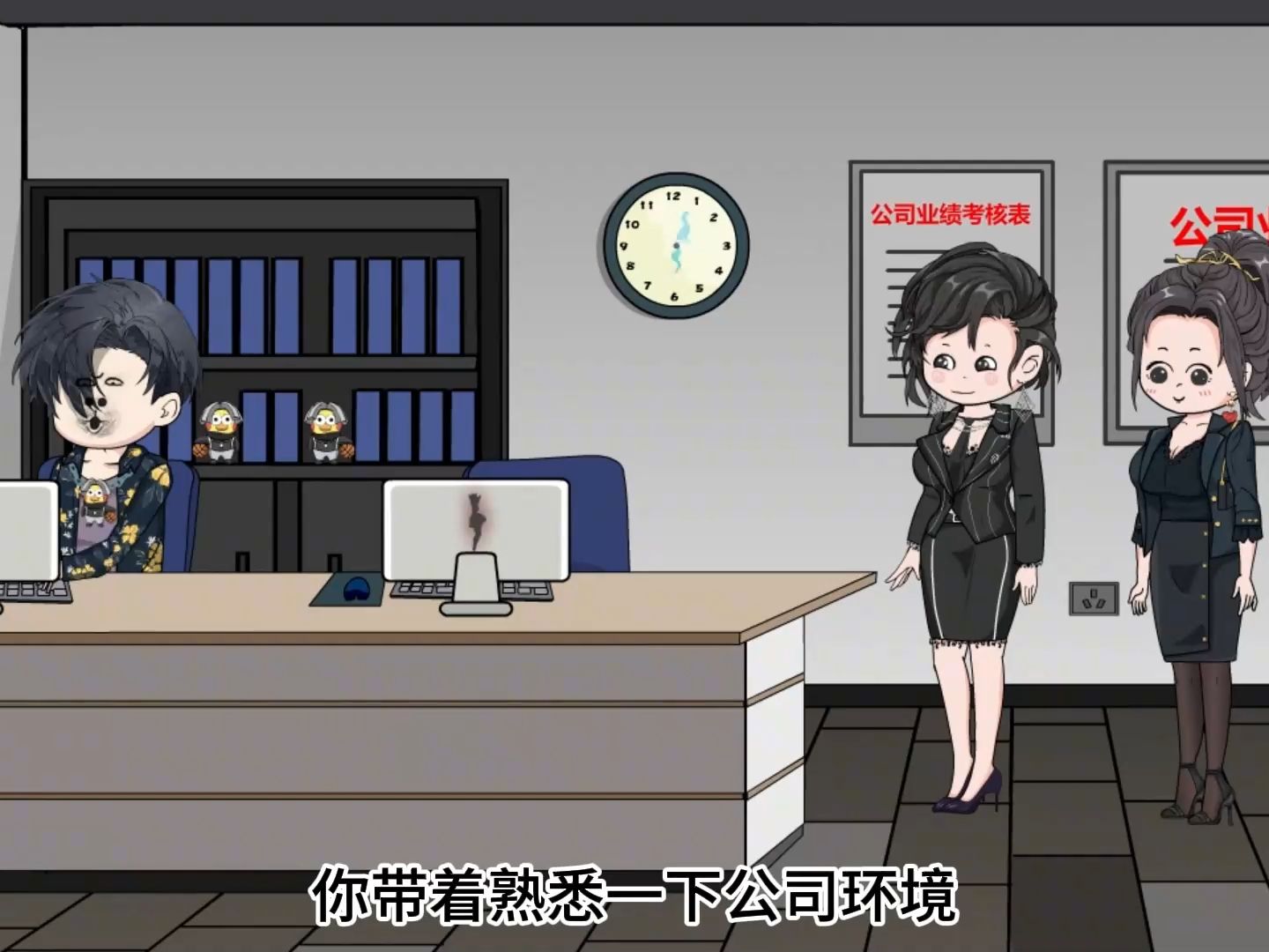 (摸鱼系统)沙雕动漫,你上班顶着优秀员工的称号,却背地里壁咚女同事...