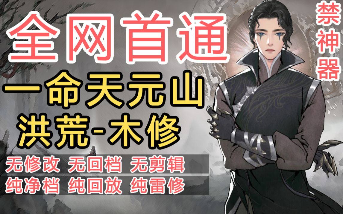 ...神器】洪荒模式 纯木修一命登仙 天元山 无修改 无SL 无MOD 游戏实况