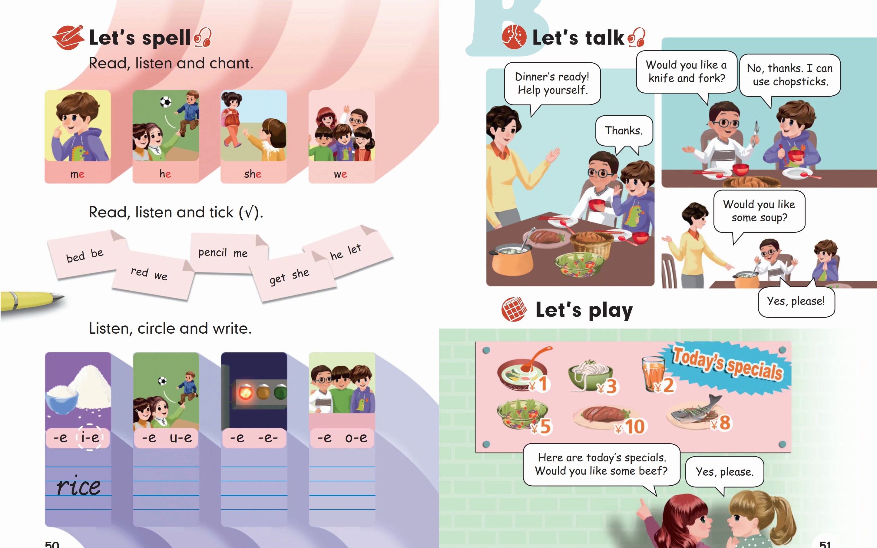 【人教版】小学英语 四年级上册电子课本