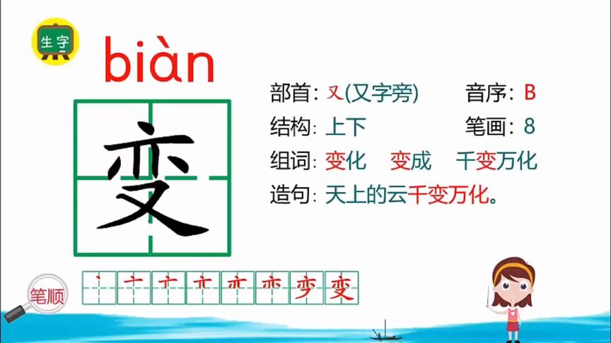 小学二年级语文《我是什么》这课的生字视频来啦,赶快让孩子学