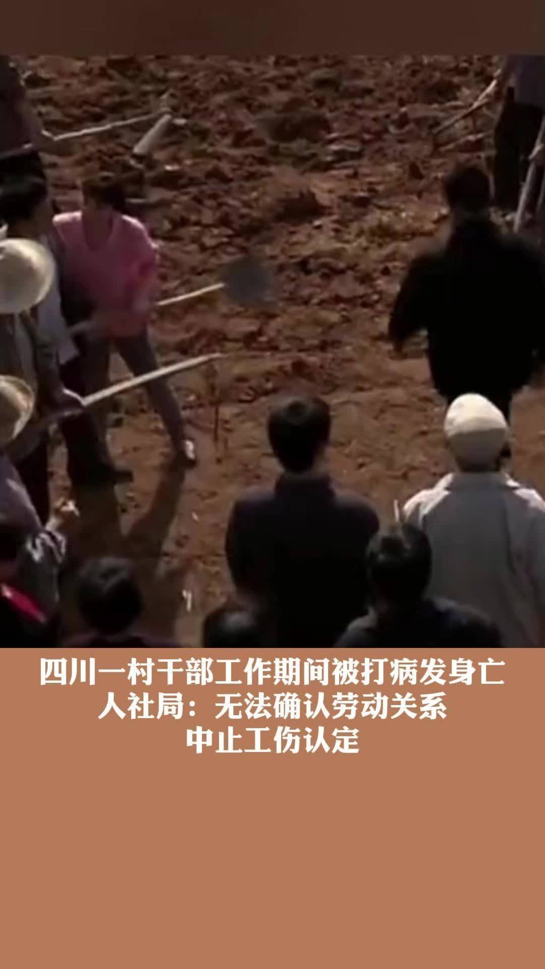 四川一村干部工作期间被打病发身亡人社局:无法确认劳动关系