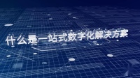宣传片:什么是企业一站式数字化解决方案?