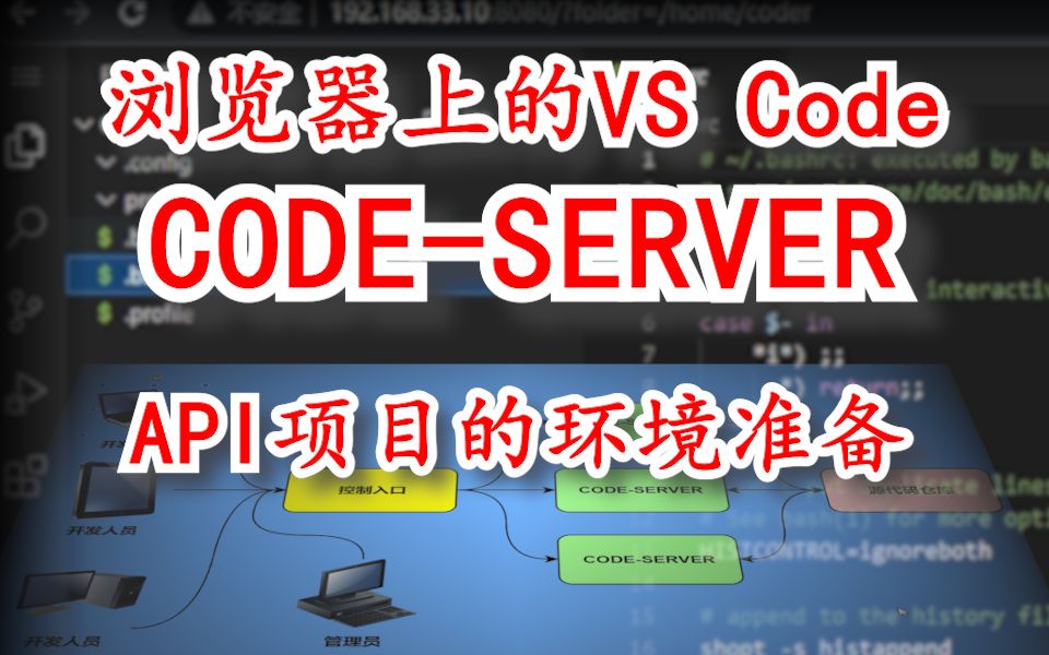 浏览器上的VS Code - Code-Server - API项目的环境准备